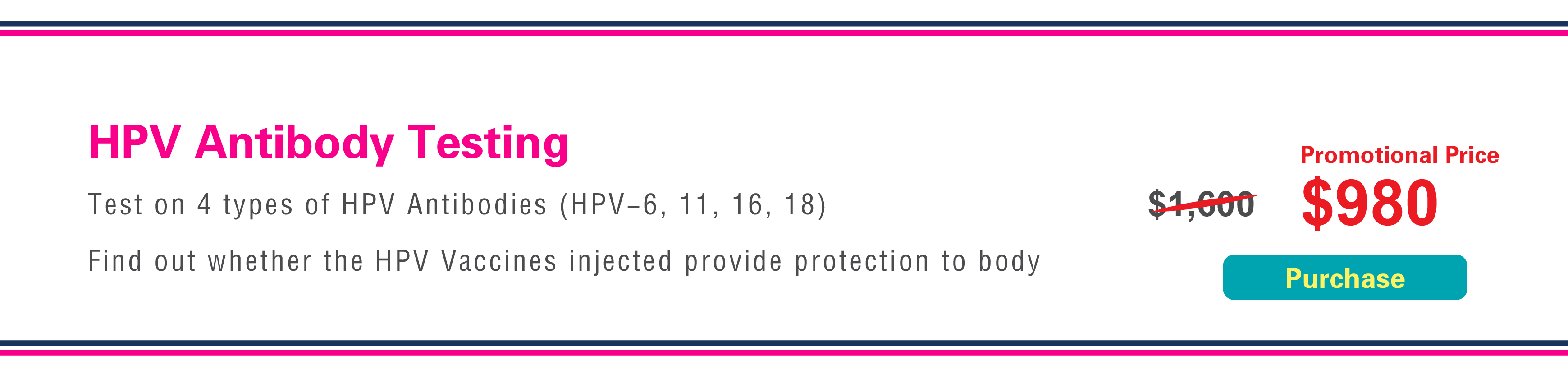 【Promotion Ended】HPV Promo