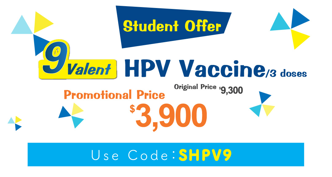 【Promotion Ended】9-Valent HPV Vaccine Student Offer