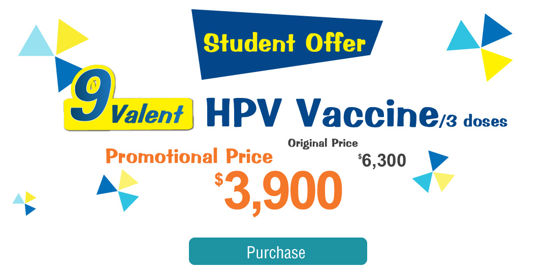 【Promotion Ended】9-Valent HPV Vaccine Student Offer